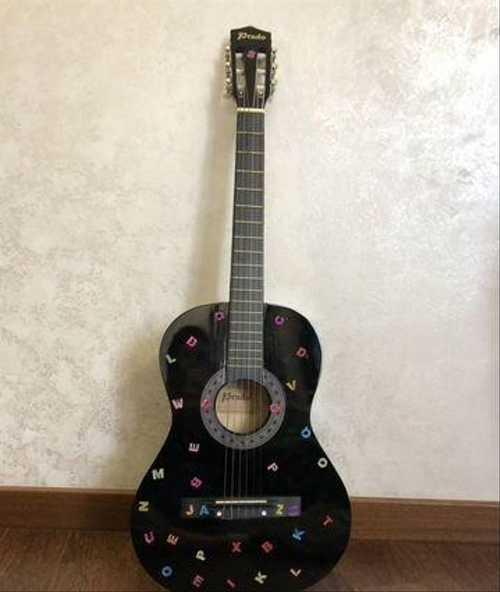 Акустическая гитара фолк prado HS-3805/BK чёрная