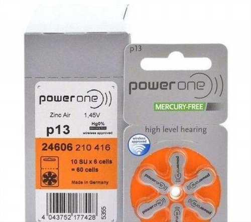 Батарейки PowerOne p13