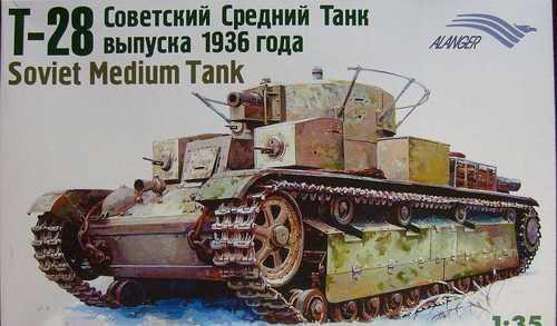 Сборная модель среднего танка Т - 28 (1936) 1/35