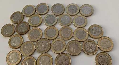 Евро монеты 1 euro