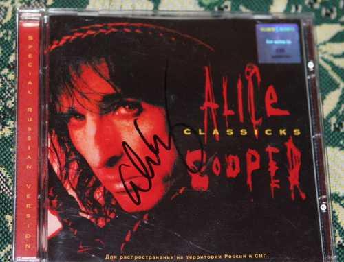 CD Диск Alice Cooper Classicks автограф Элис Купер