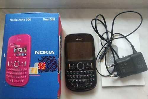 Телефон Nokia Asha 200 черный