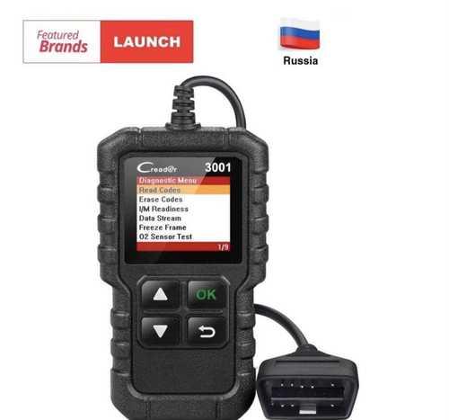 Автосканер Launch Creader 3001 с русским языком