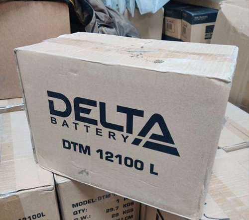 Аккумулятор 12100l Delta гелевый