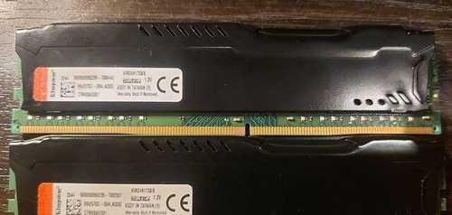 Оперативная память озу (RAM) 8+8 gb Kingston 2400