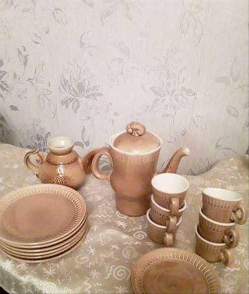 Кофейный сервиз Прибалтика. Ручная работа. Малень