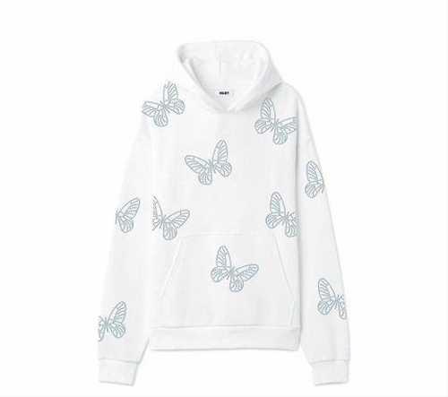 Haliky swarovski butterflies hoodie white