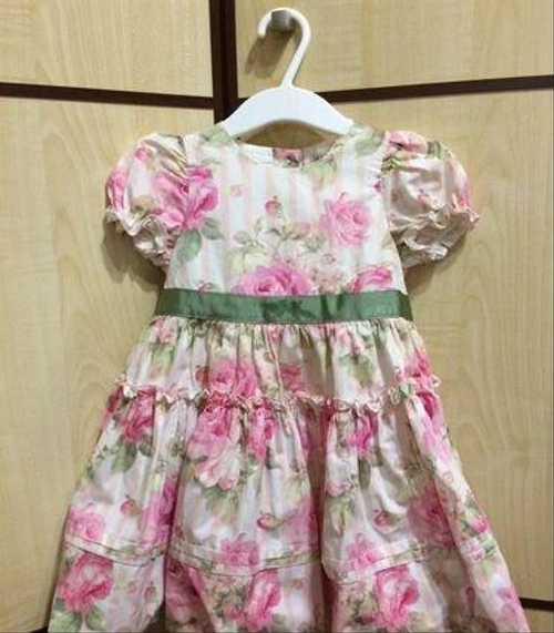 Нарядное платье для девочки Monnalisa 2 года