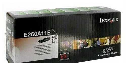 Lexmark E260A11E тонер-картридж черный (3500 стр.)