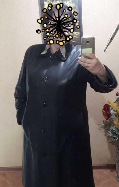 Плащ кожанный