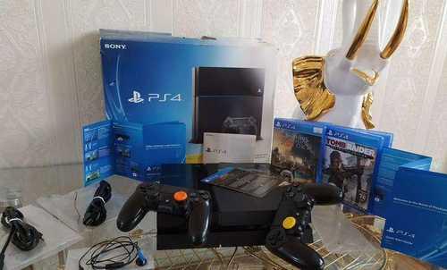 Sony Playstation4 PS4 500GB + 2 DualShock4 + Игры