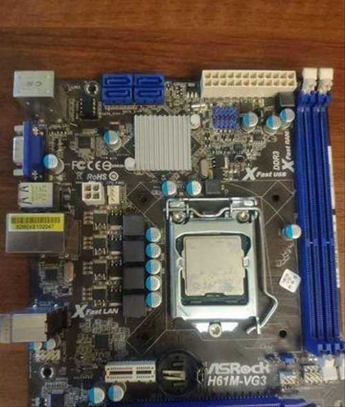 Asrock H61M-VG3, I3-2120