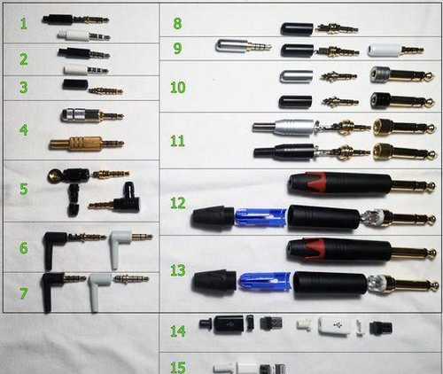 6.35 6.3 3.5 мм 3 4 5 pin mini-Jack TRS trrs trrrs