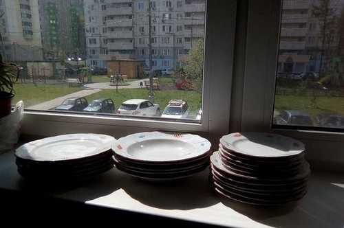 Набор тарелок 6 + 6 + 5 + 5. Коростень. СССР