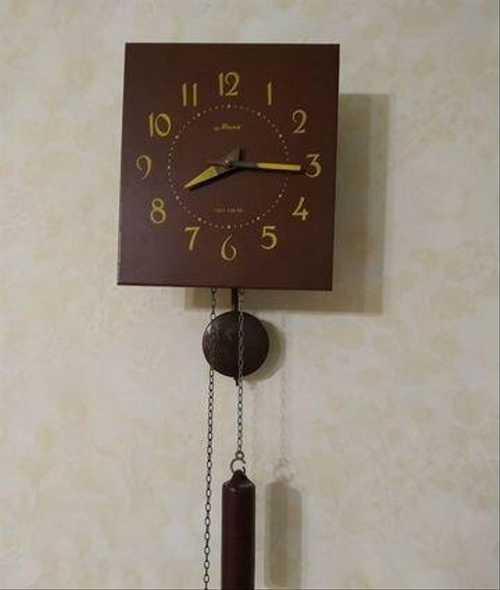 Часы настенные механические СССР