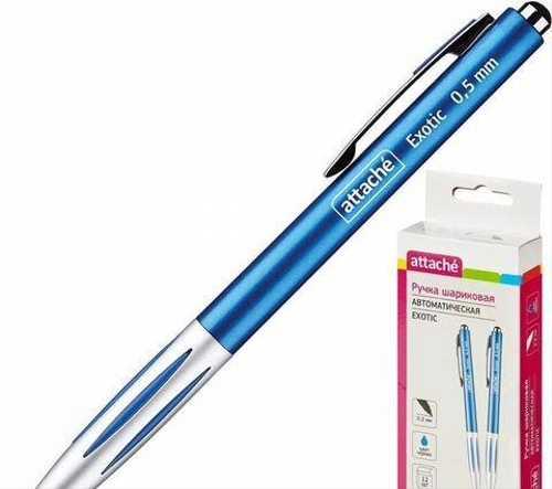 Ручка шариковая Attache Exotic, синяя, новая