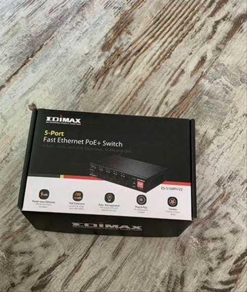 Edimax ES-5104PH V2 5-Port Fast Ethernet Switch