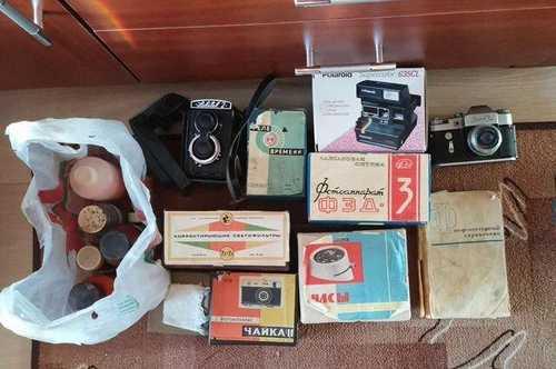 Фотоаппараты времен СССР. Работоспособность не изв