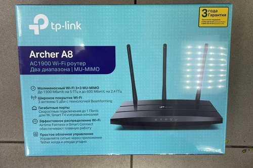 Wi-Fi роктер Tp-link Arcer A8 Ac1900 новый