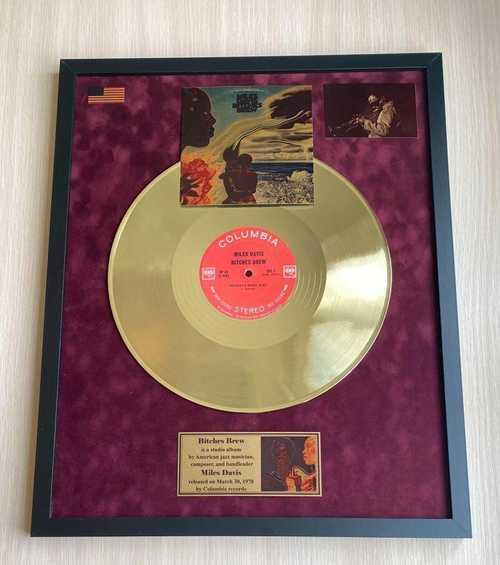 Miles Davis Bithes Brew Gold Vinyl Record