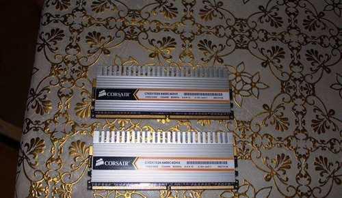 Оперативная память Corsair, Kingstone DDR2 по 1GB