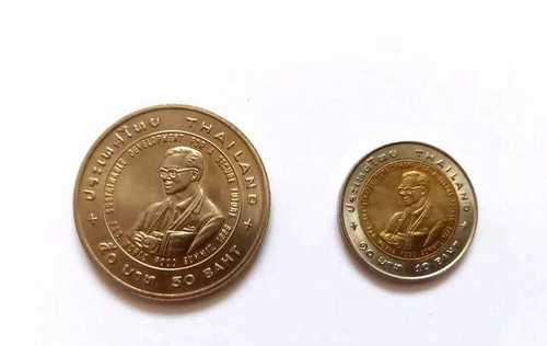 Монеты 2 шт Тайланд 1995г За Обе