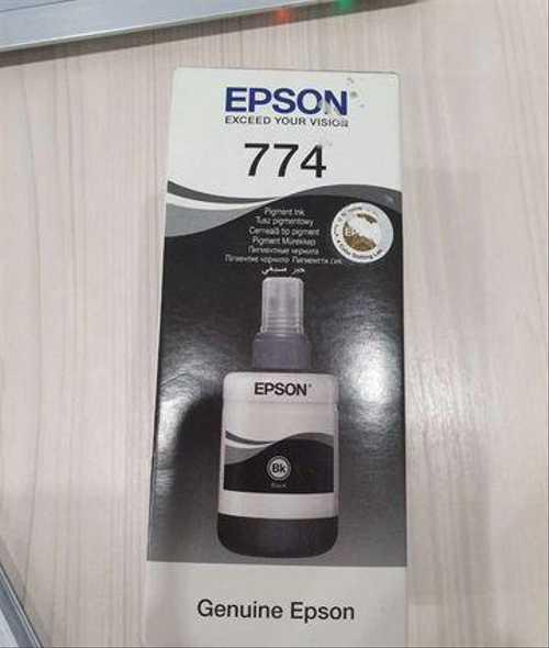 Чернила Epson T774 Black