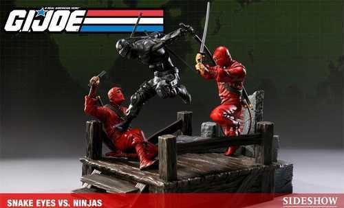 GI JOE диорама Snake eyes VS. Ninjas