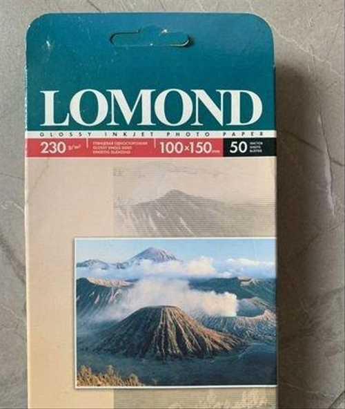 Фотобумага lomond 230 г/м 10х15 см 50 листов