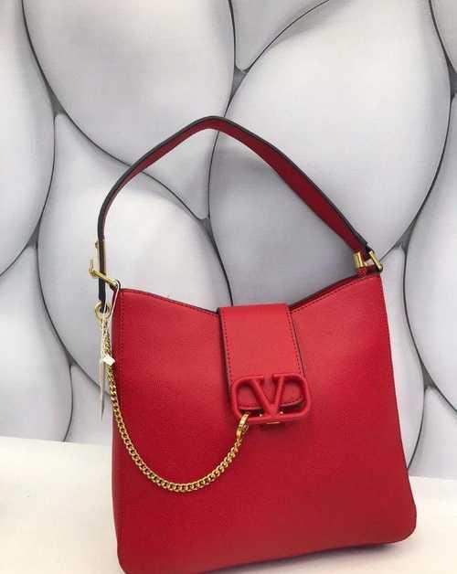 Новая женская сумка Valentino красная