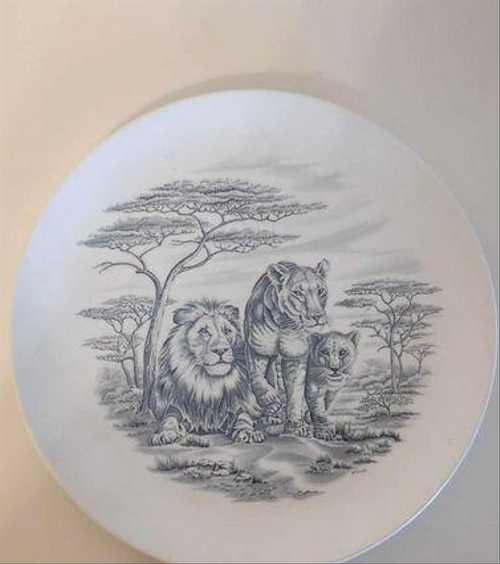 Настенная тарелка декоративная Львы Англия