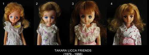 Винтажные куклы Takara Licca Friends (1979-1986гг)