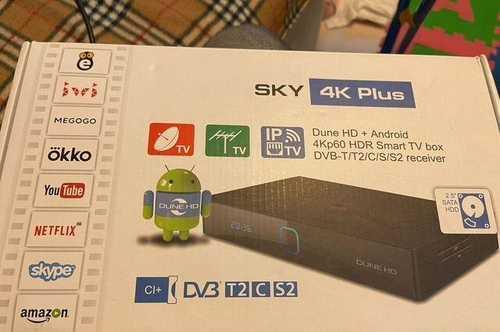 Dune HD Sky 4K Plus + 1000 каналов iptv бесплатно