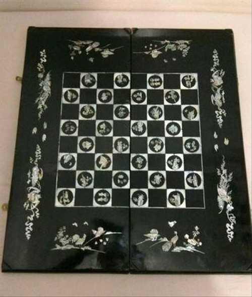 Нарды,шахматы, шашки, Вьетнам 60годы, перламутр