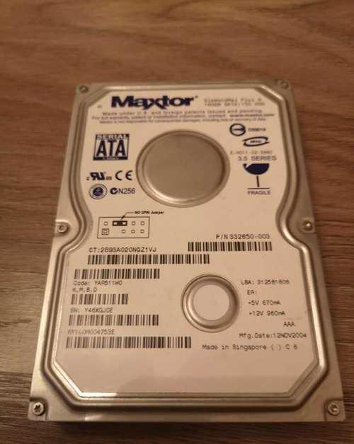 Жесткий диск Maxtor 160 Гб 160 Gb DiamondMax Plus