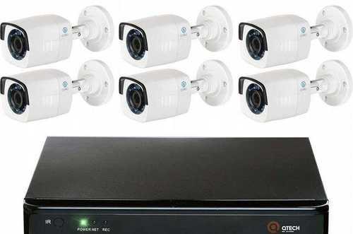 Комплект видеонаблюдения на 6 камер Ozero AHD 2Мп