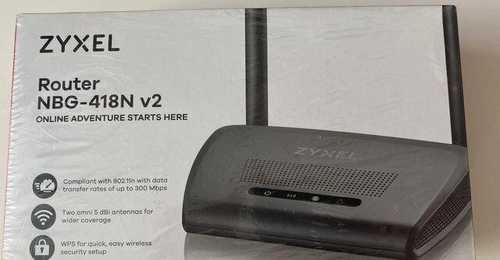 Wi-Fi роутер zyxel NBG-418N
