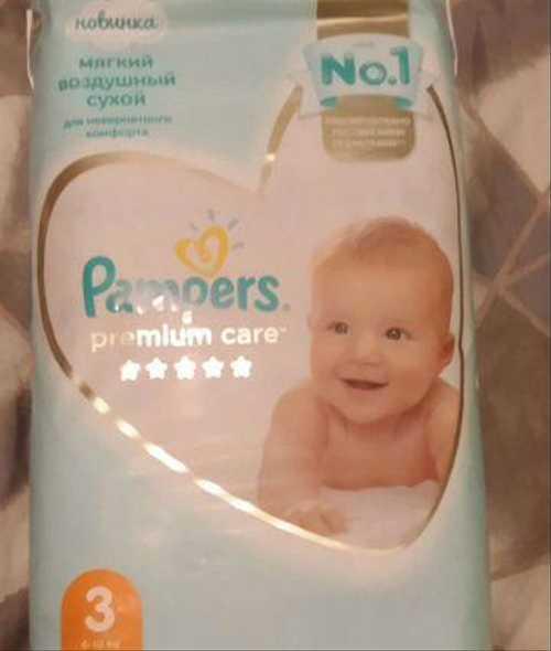 Подгузники pampers premium care