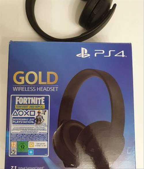Беспроводные наушники sony playstation gold