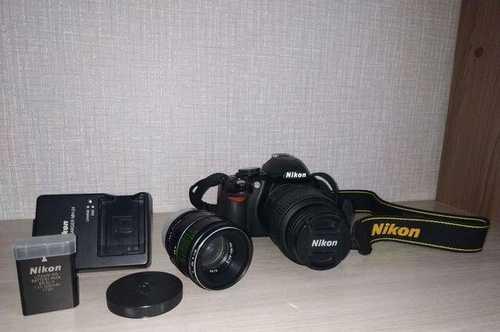 Фотоаппарат Nicon d3100 + объектив helios 44 2