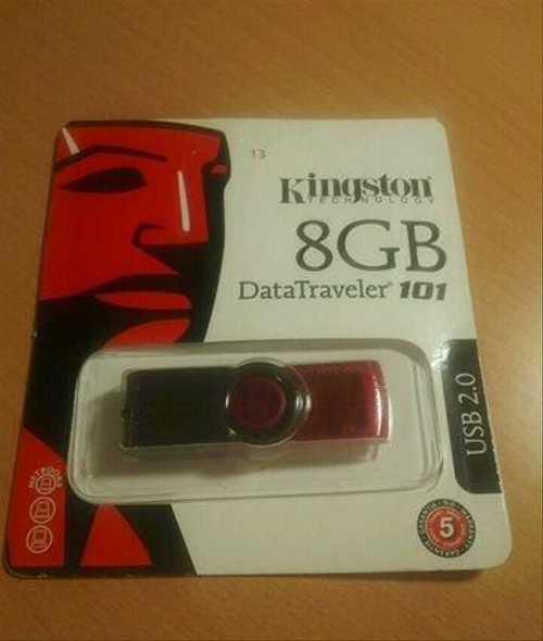 Флеш карта Kingston новая 8 GB
