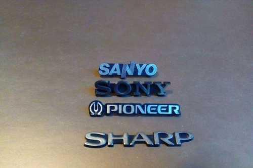 Таблички, шильдики sharp, pioneer,sony, sanyo