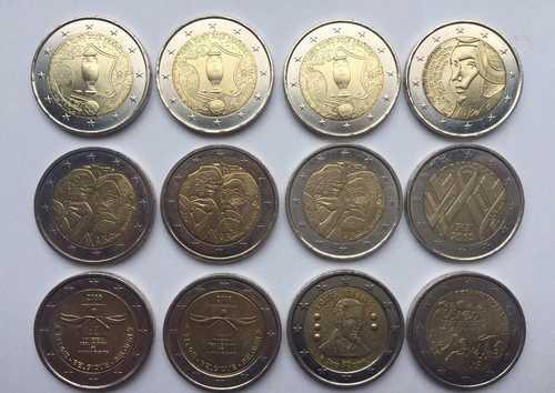 Монеты 2 евро памятные