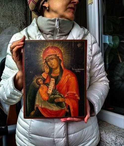 Старинная икона Богородицы Утоли мои печали 19 век