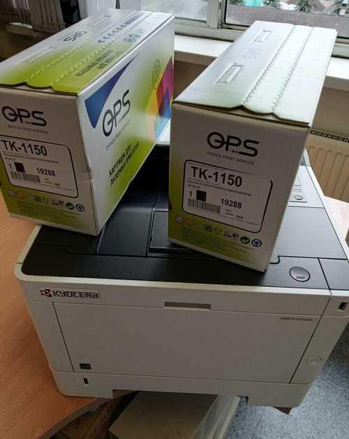 Принтер б/у Kyocera P2235DN на з/части + картриджи