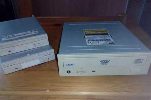 Дисковод DVD - ROM и флоппи приводы