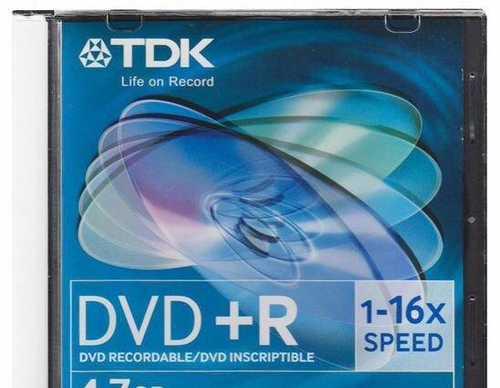 DVD+R TDK 4.7Gb 16x Slim болванка