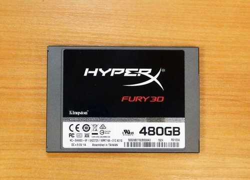 SSD накопитель Hyperx Fury 3d 480gb