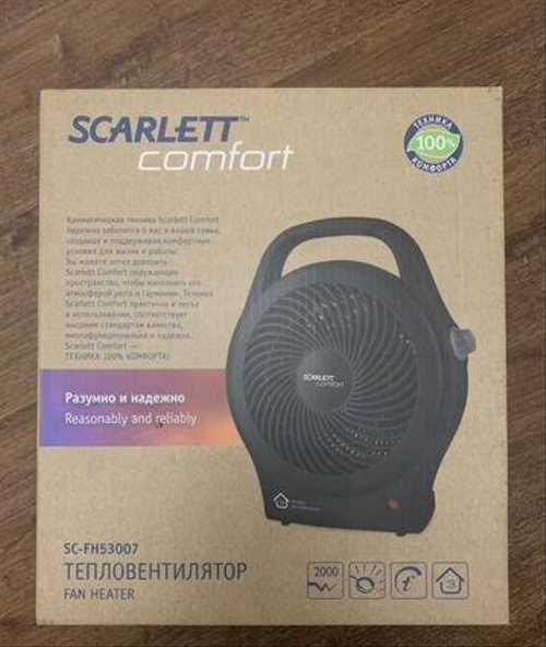 Тепловентилятор Scarlett comfort