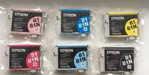Комплект чернил epson T0811, T0812, T0813, T0814
